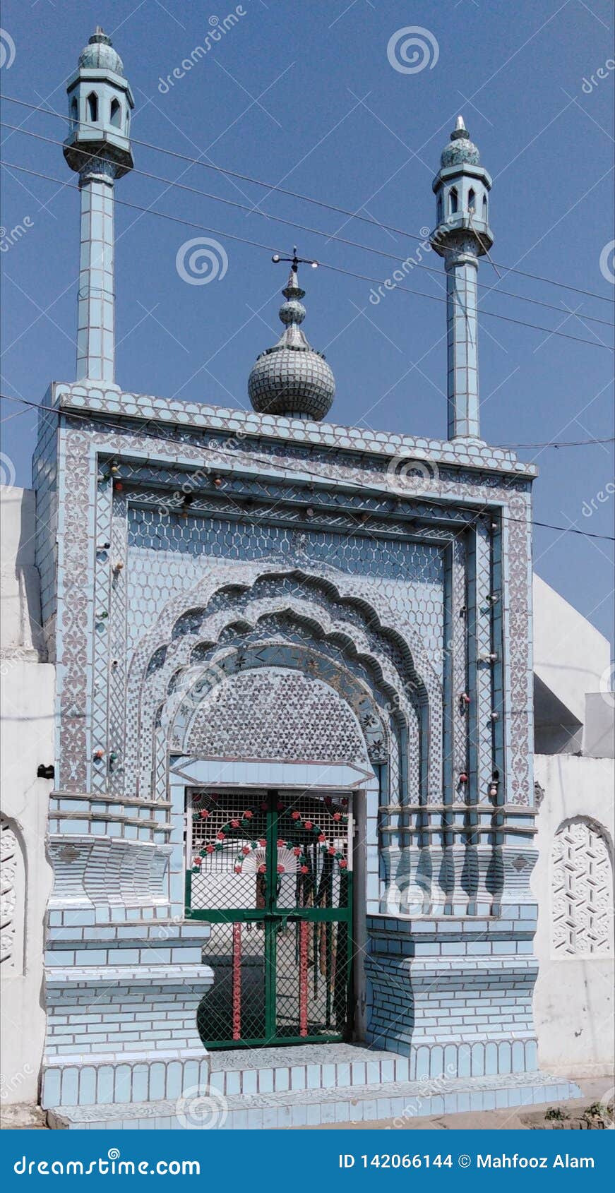 Gate of Mosque stock photo. Image of mosque, village - 142066144
