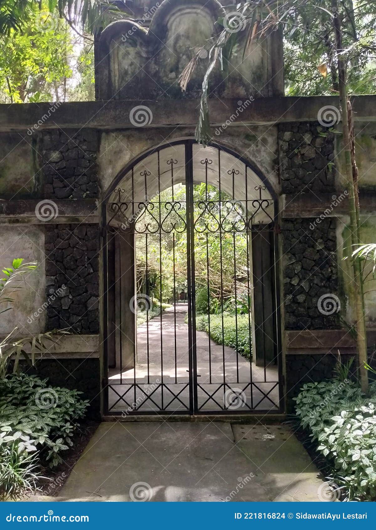 Gate museum in jogjakarta stock photo. Image of chapel - 221816824