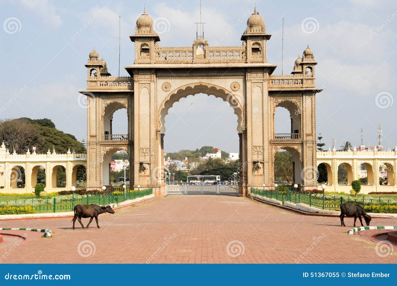 The Gate Of Mysore Palace Stock Image | CartoonDealer.com #48711337