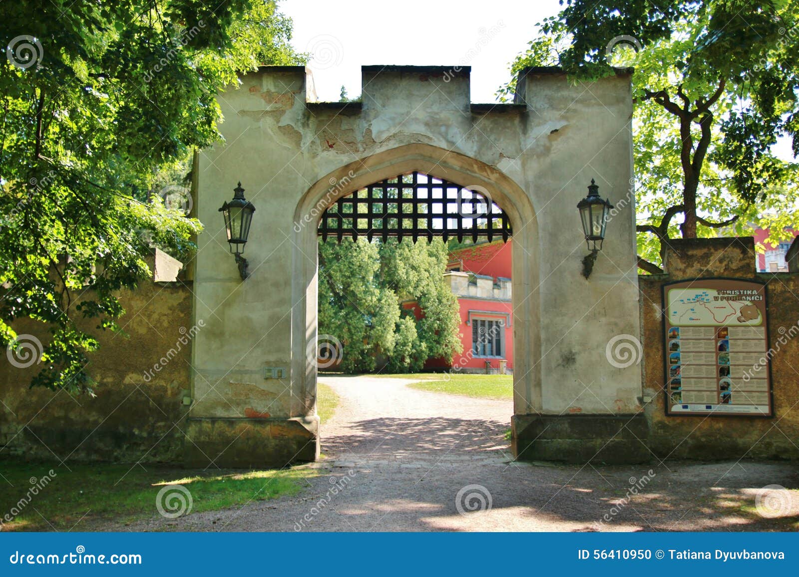 Gate of an Old Medieval Castle Stock Photo - Image of enter, castle ...