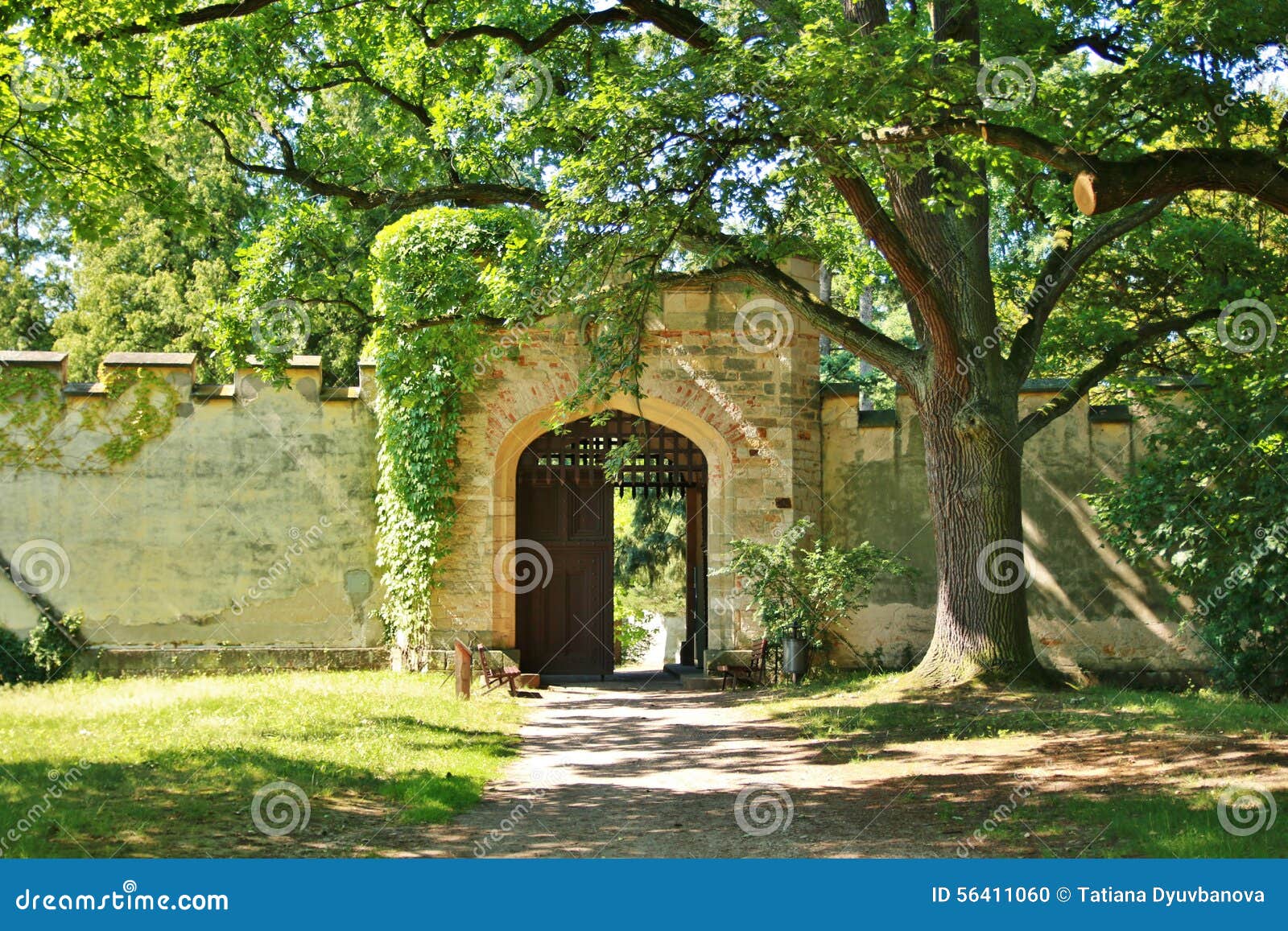 Gate of an Old Medieval Castle Stock Photo - Image of building ...
