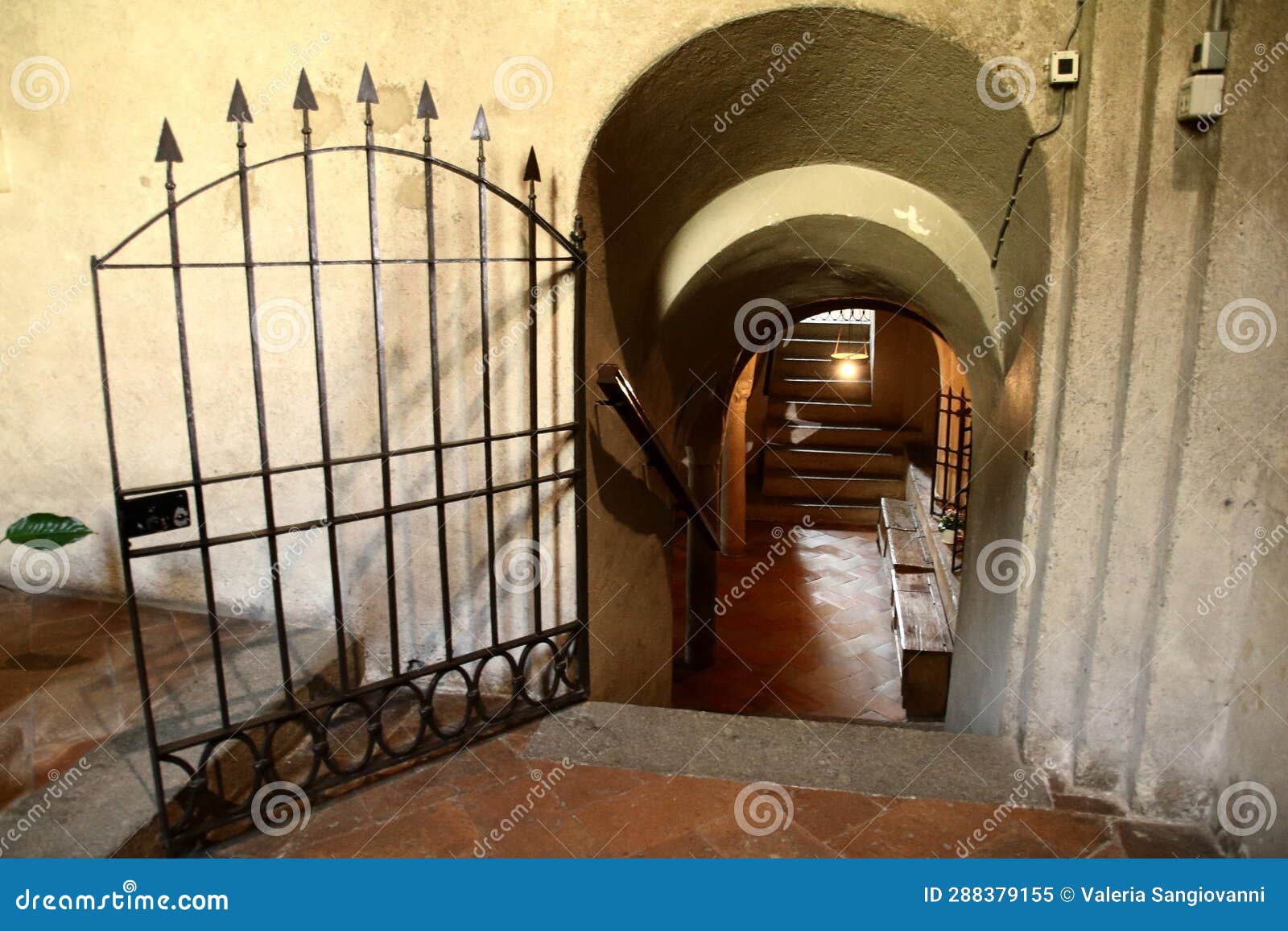 The Gate Opened To Reach the Crypt Stock Image - Image of religion ...