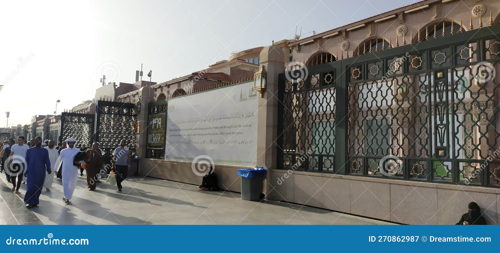 Gate 369 of Our Beloved Nabawi Mosque Editorial Photography - Image of ...