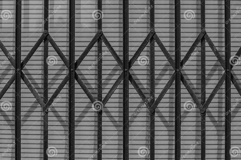 Gate Patterns stock image. Image of architecture, monochrome - 228982955
