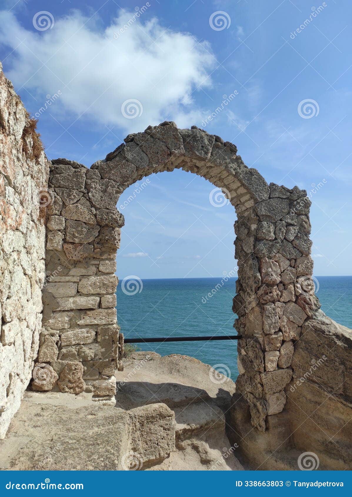 The gate of Poseidon stock image. Image of landmark - 338663803
