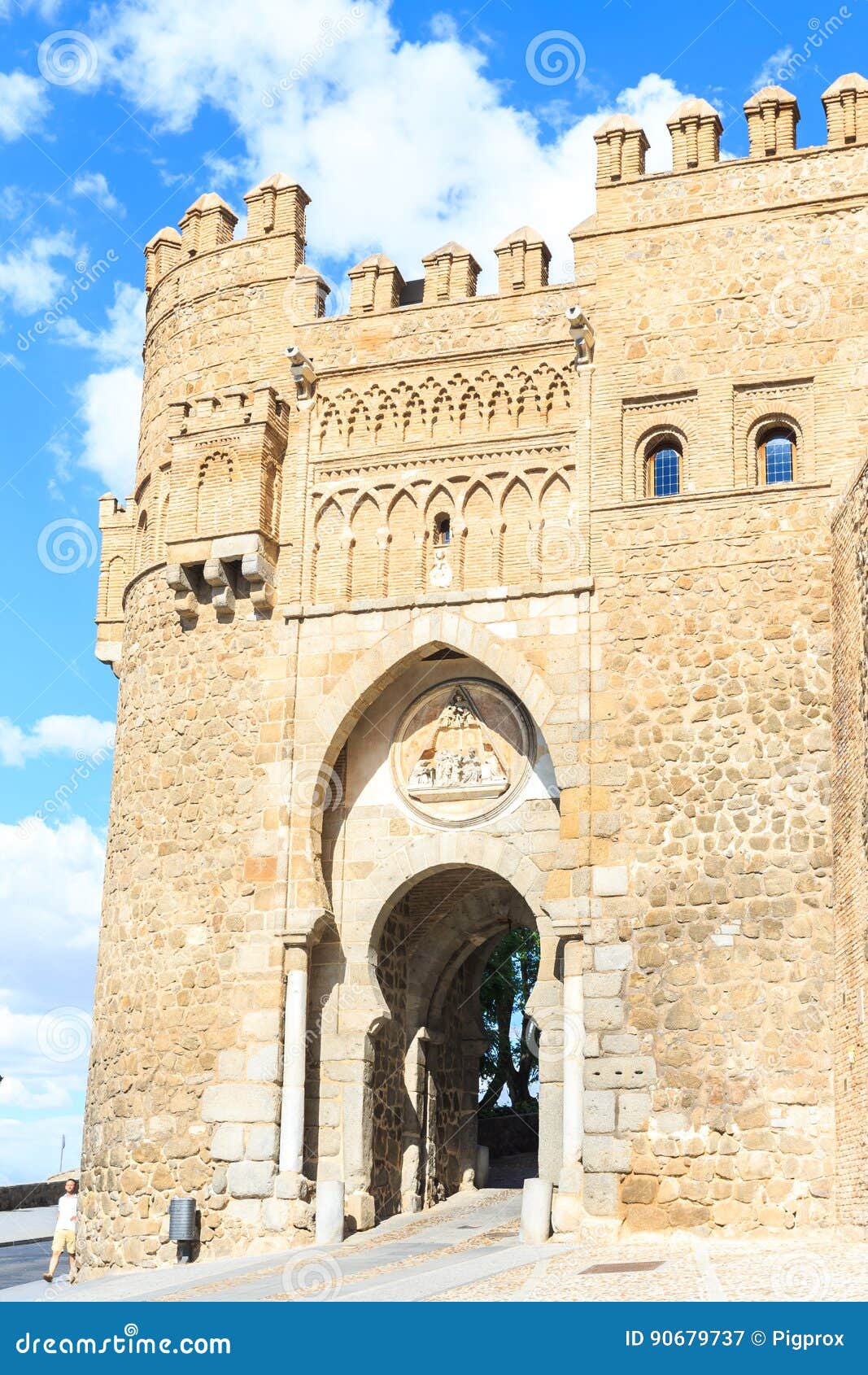 Gate of Puerta Del Sol the Sun Door Spain. Editorial Photography ...