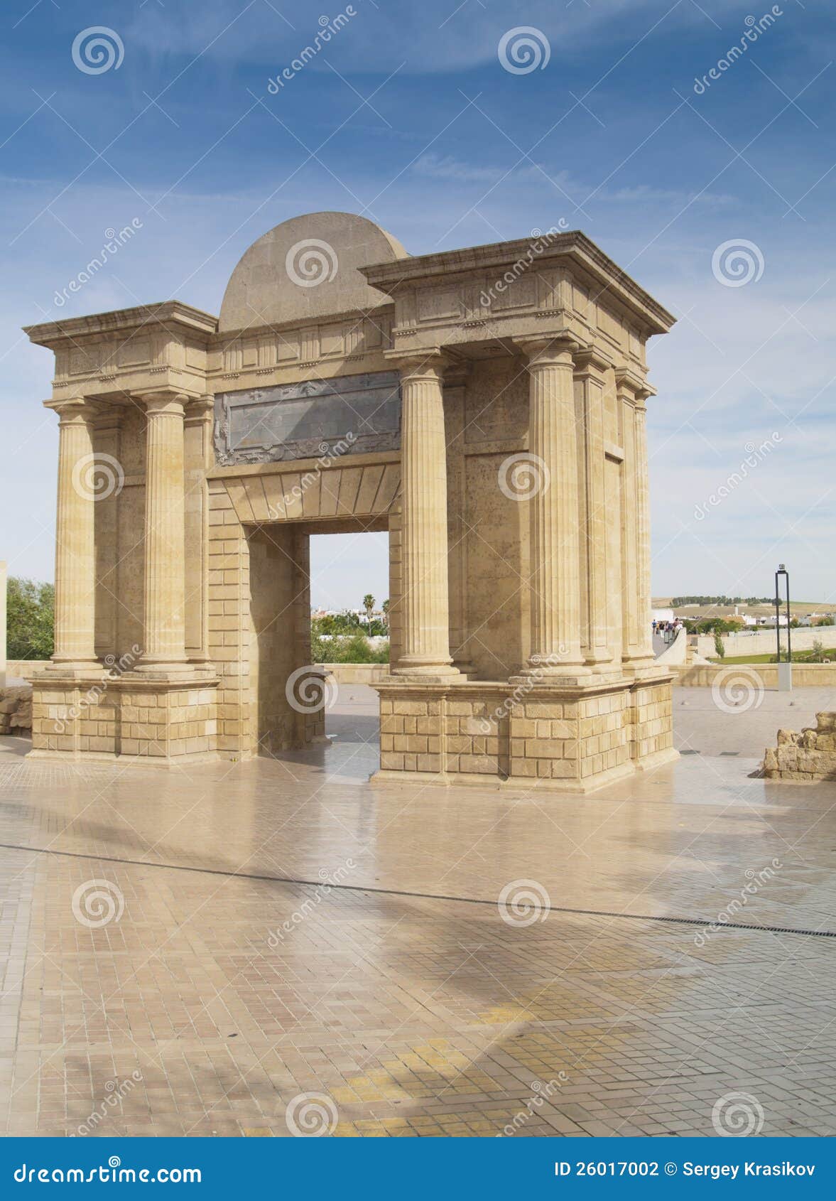 Gate of Roman Bridge in Cordoba, Spain Stock Photo - Image of gate ...