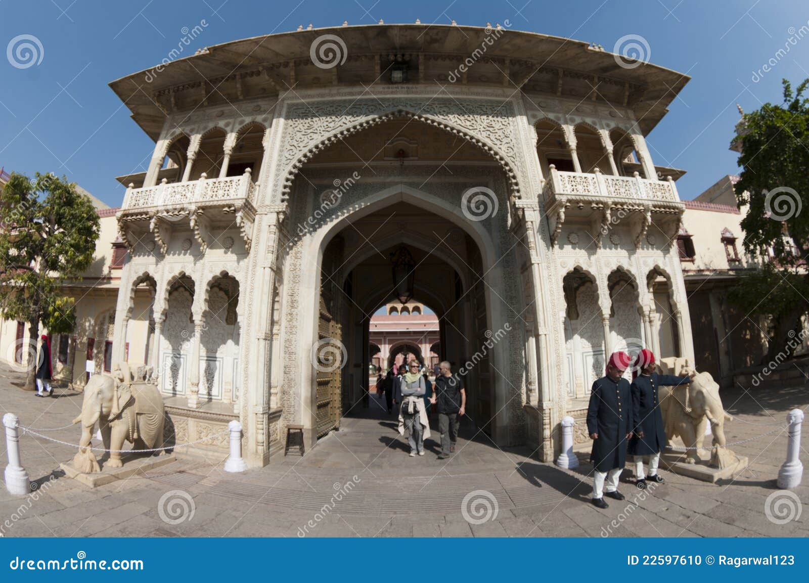 Gate in the Royal Palace, Jaipur, Rajasthan, India Editorial Image ...