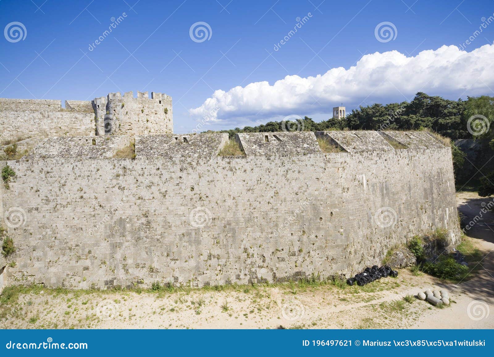 Gate of Saint Athanasios, Rhodes Stock Image - Image of master, city ...