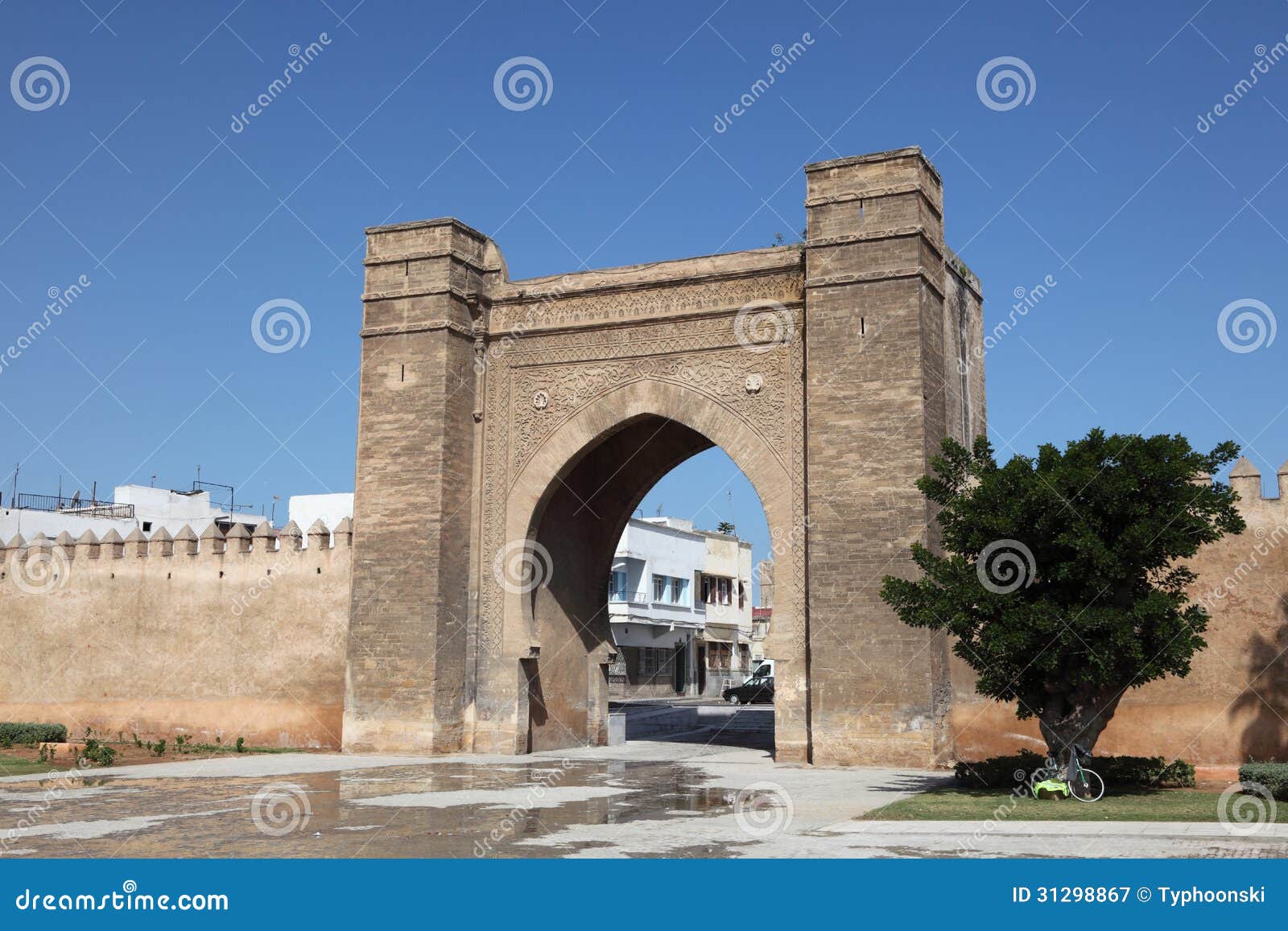 Gate in Sale, Morocco stock image. Image of maghreb, moorish - 31298867