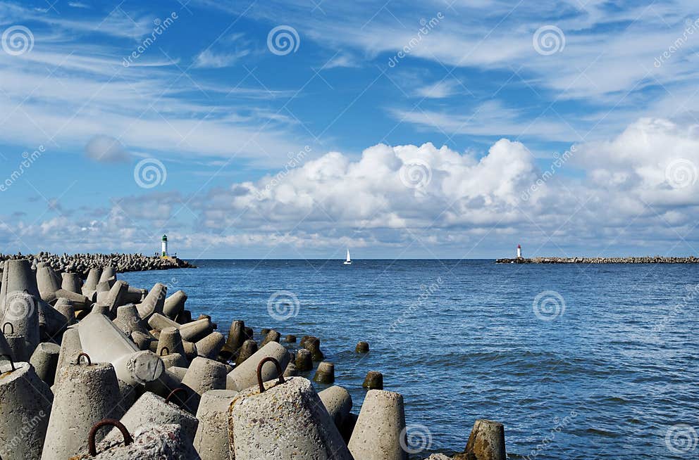 Gate of the sea. stock photo. Image of sand, pier, landscape - 19576262