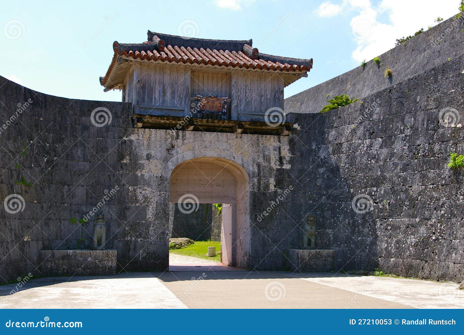 Gate at Shuri Castle stock image. Image of castle, gate - 27210053
