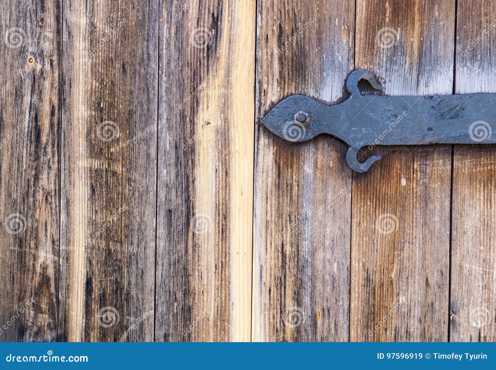 Iron Loops On Top Of A Timber Beam Royalty-Free Stock Photo ...
