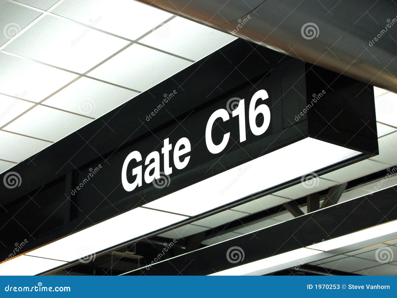 Gate sign at the airport stock image. Image of information - 1970253