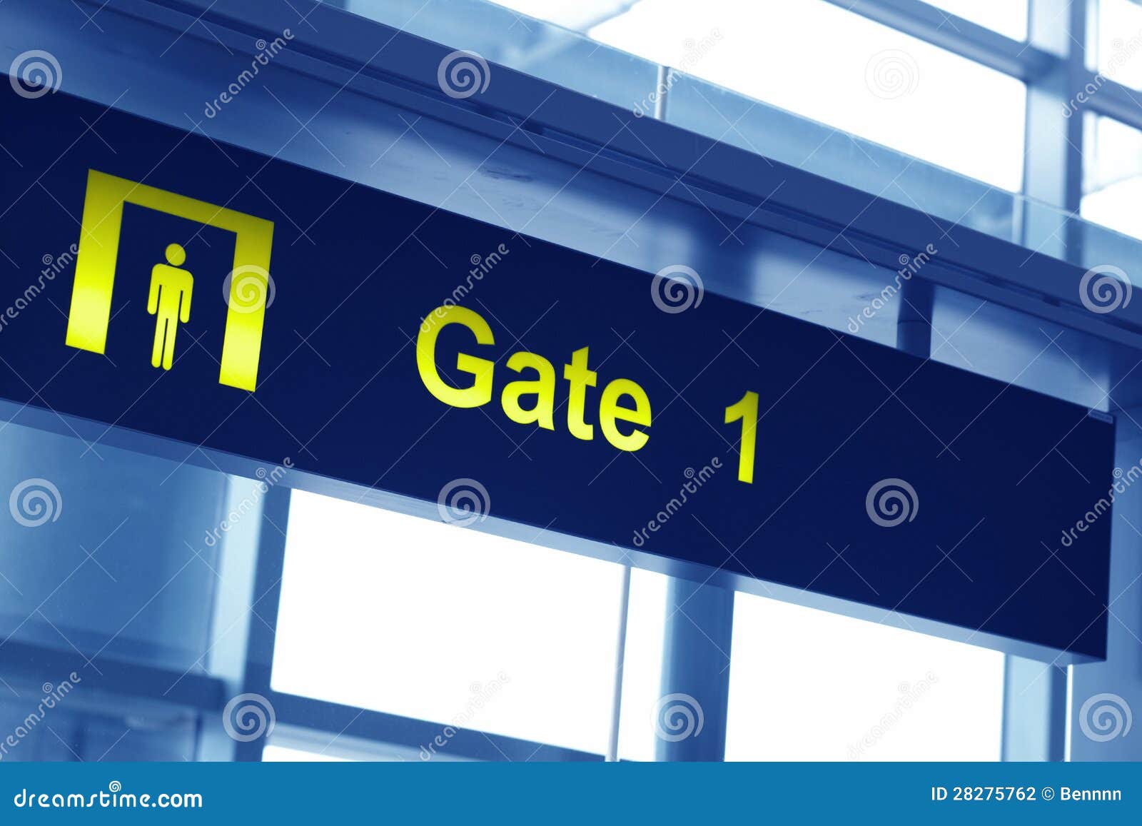 Gate sign in an airport stock photo. Image of interior - 28275762