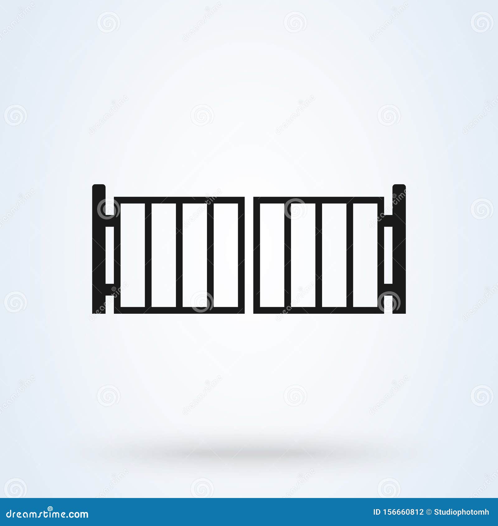 Gate Simple Vector Modern Icon Design Illustration Stock Vector ...