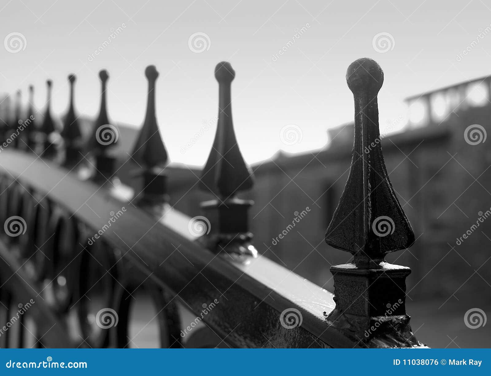 Gate Spikes stock photo. Image of architecture, black - 11038076