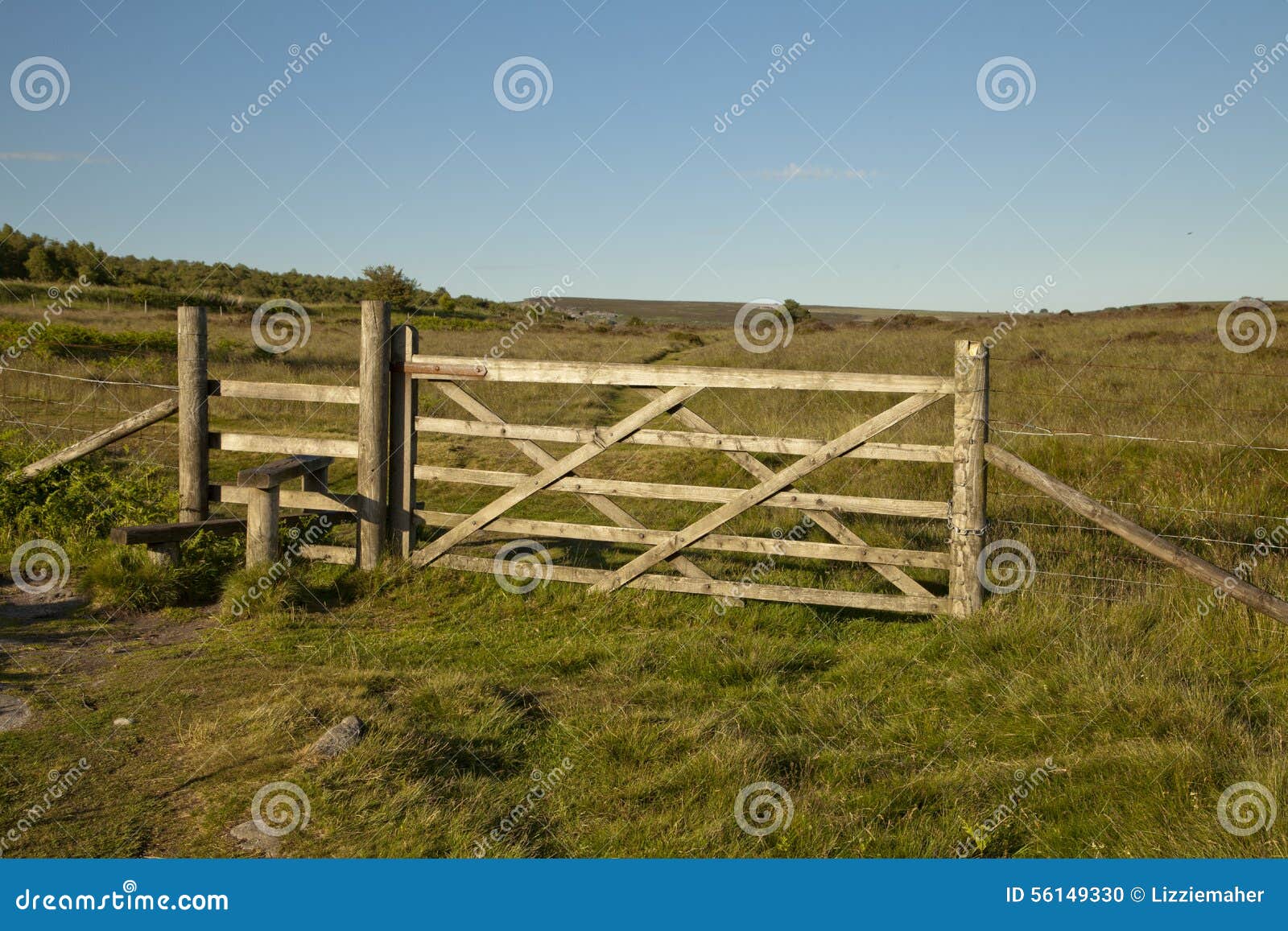 Gate and Stile stock photo. Image of rails, countryside - 56149330