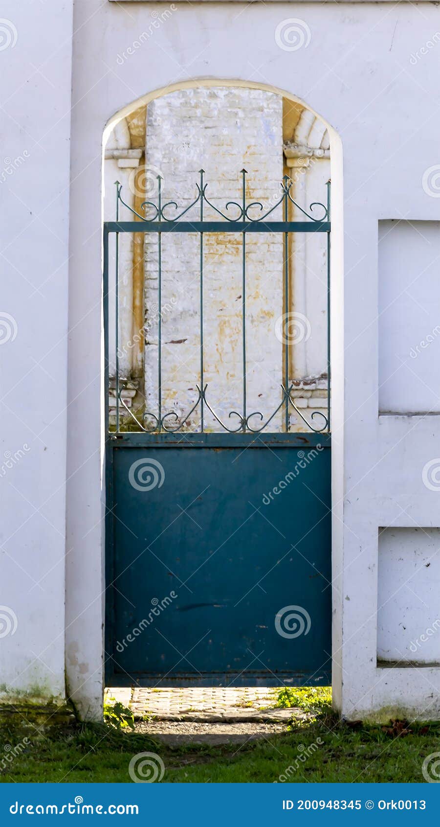 Gate street door stock image. Image of door, architecture - 200948345