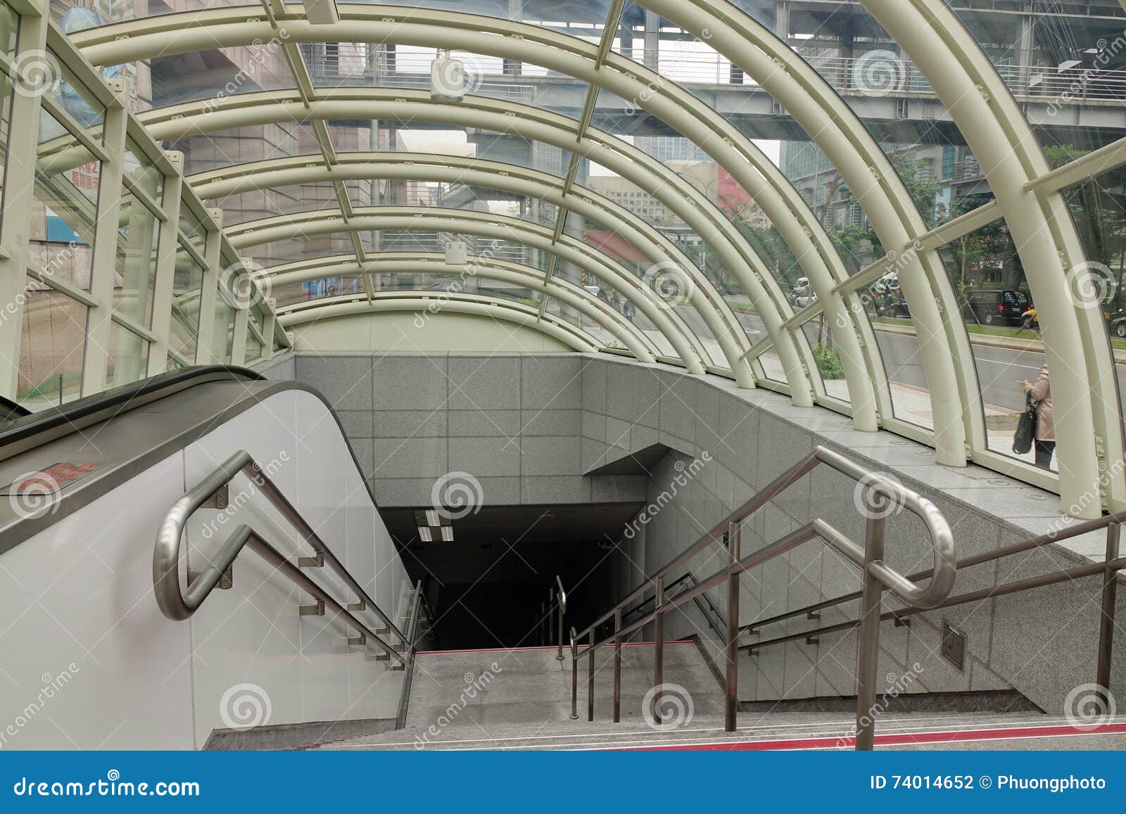 The Gate of Subway Station in Taipei, Taiwan Editorial Photography ...