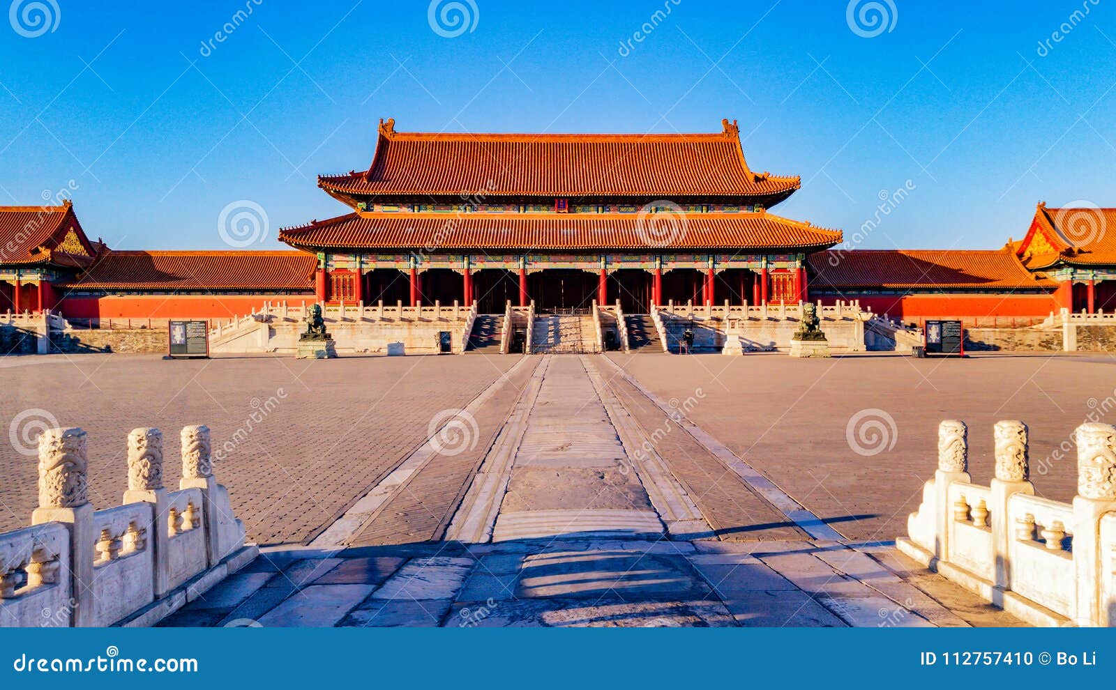 Gate of Supreme Harmony in the Forbidden City Stock Photo - Image of ...
