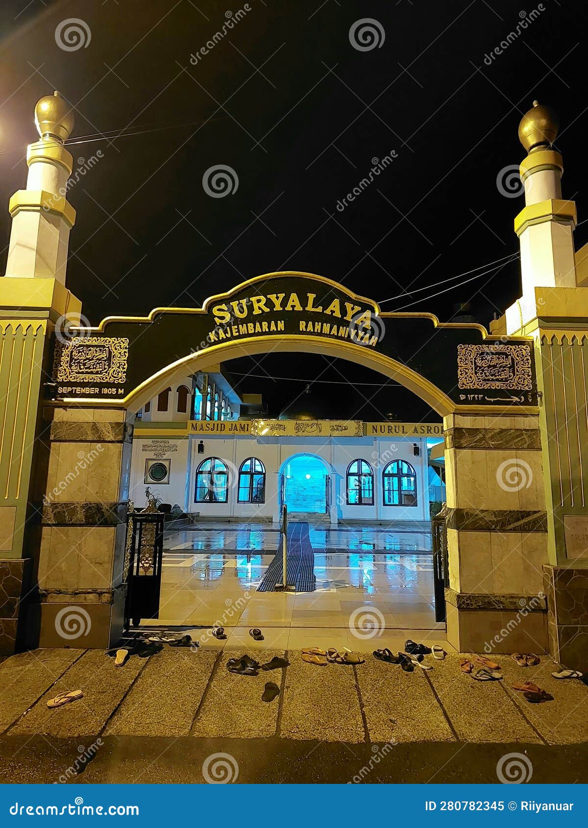 The Gate of Suryalaya Islamic Boarsing School Mosque Stock Image ...