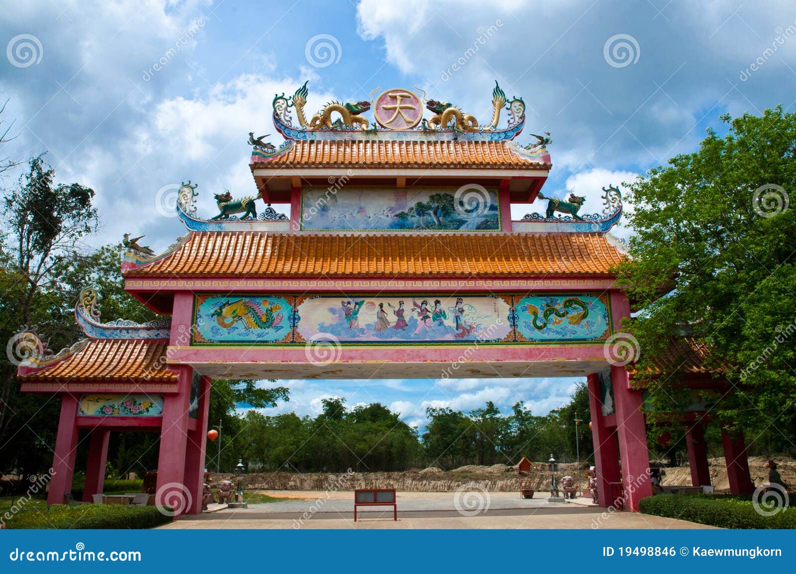 Gate of temple stock photo. Image of furniture, exterior - 19498846