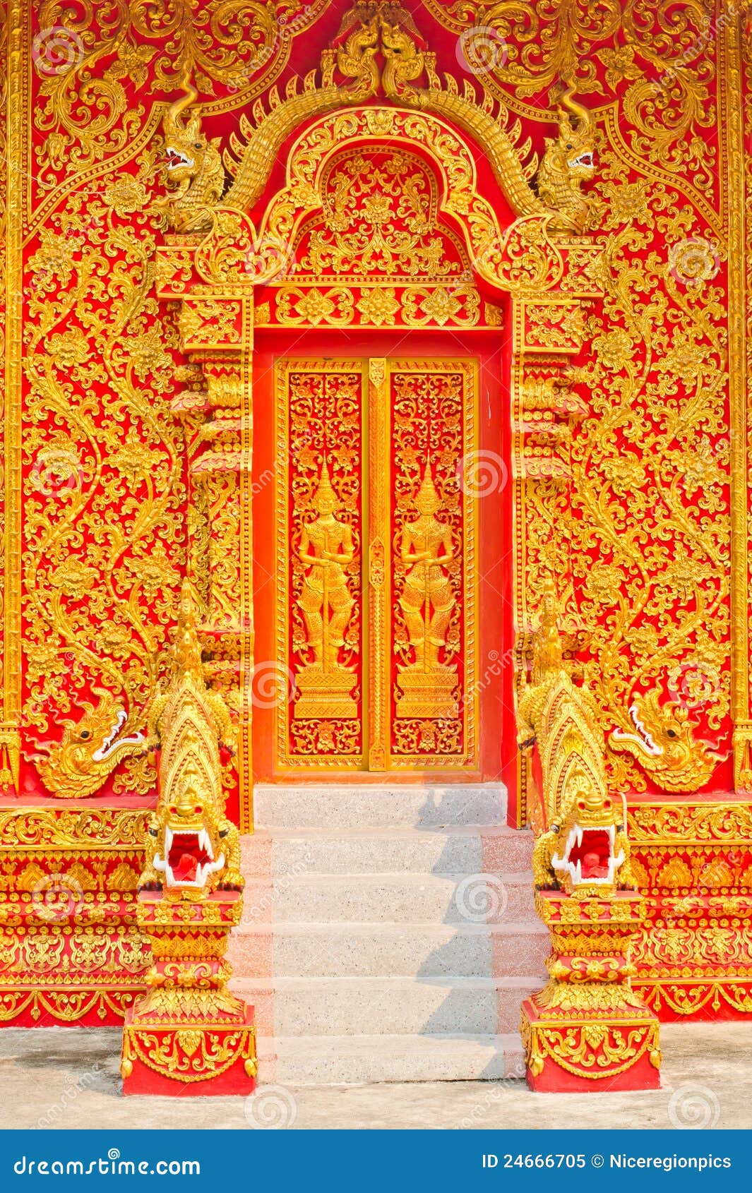 Gate of the temple. stock image. Image of asian, entrance - 24666705