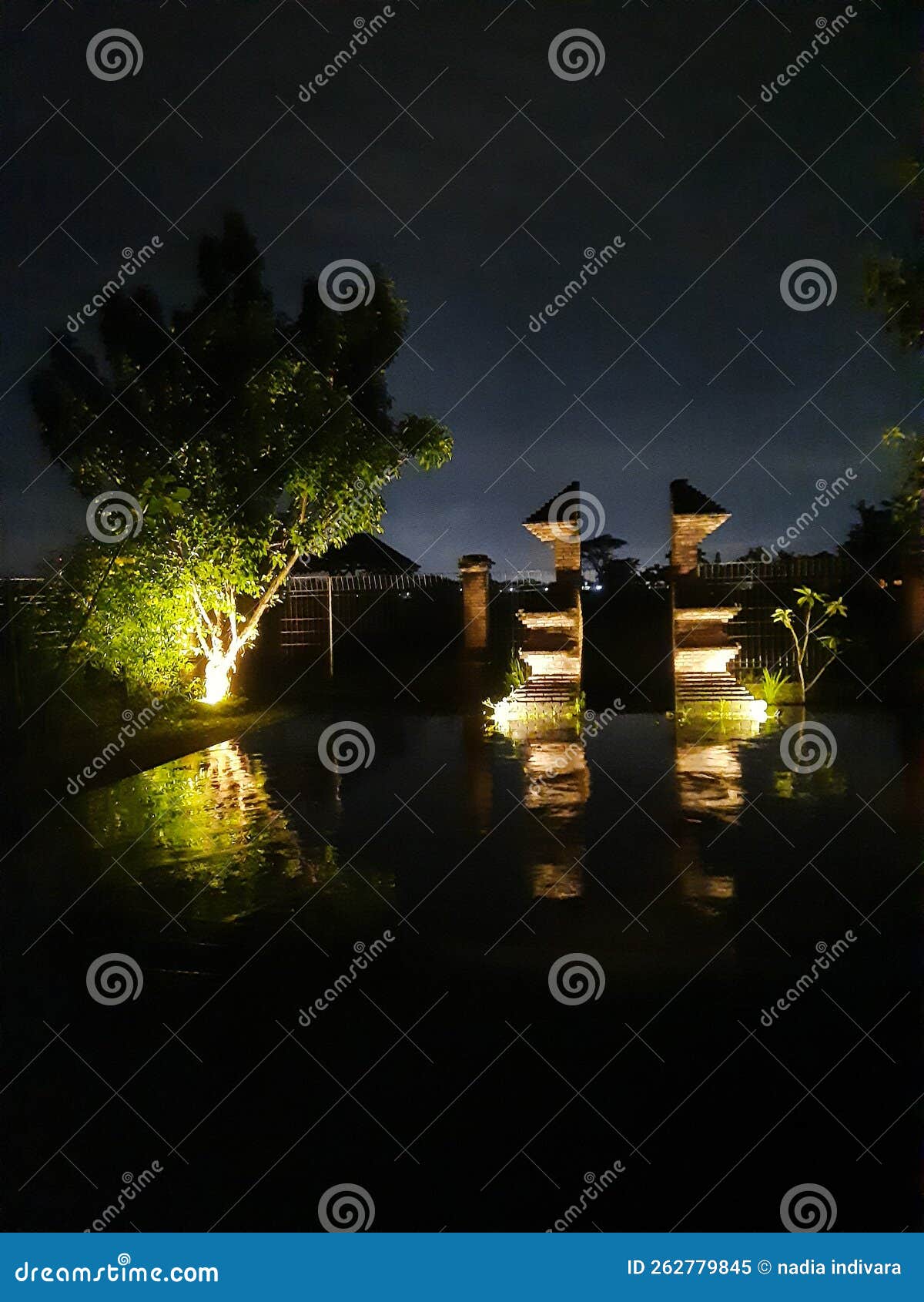 Gate temple after rainy stock image. Image of poster - 262779845