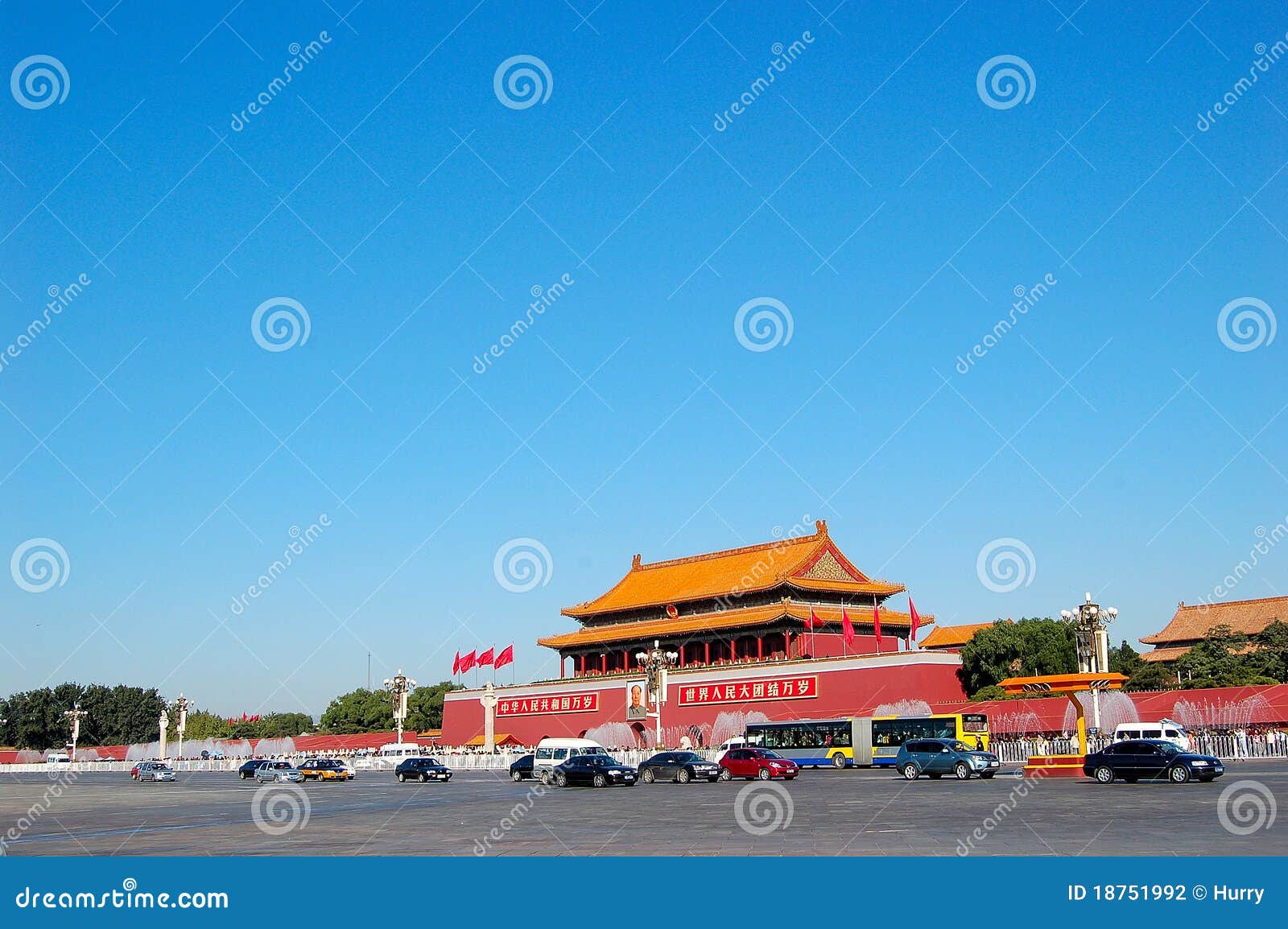 Gate Tienanmen editorial photography. Image of china - 18751992