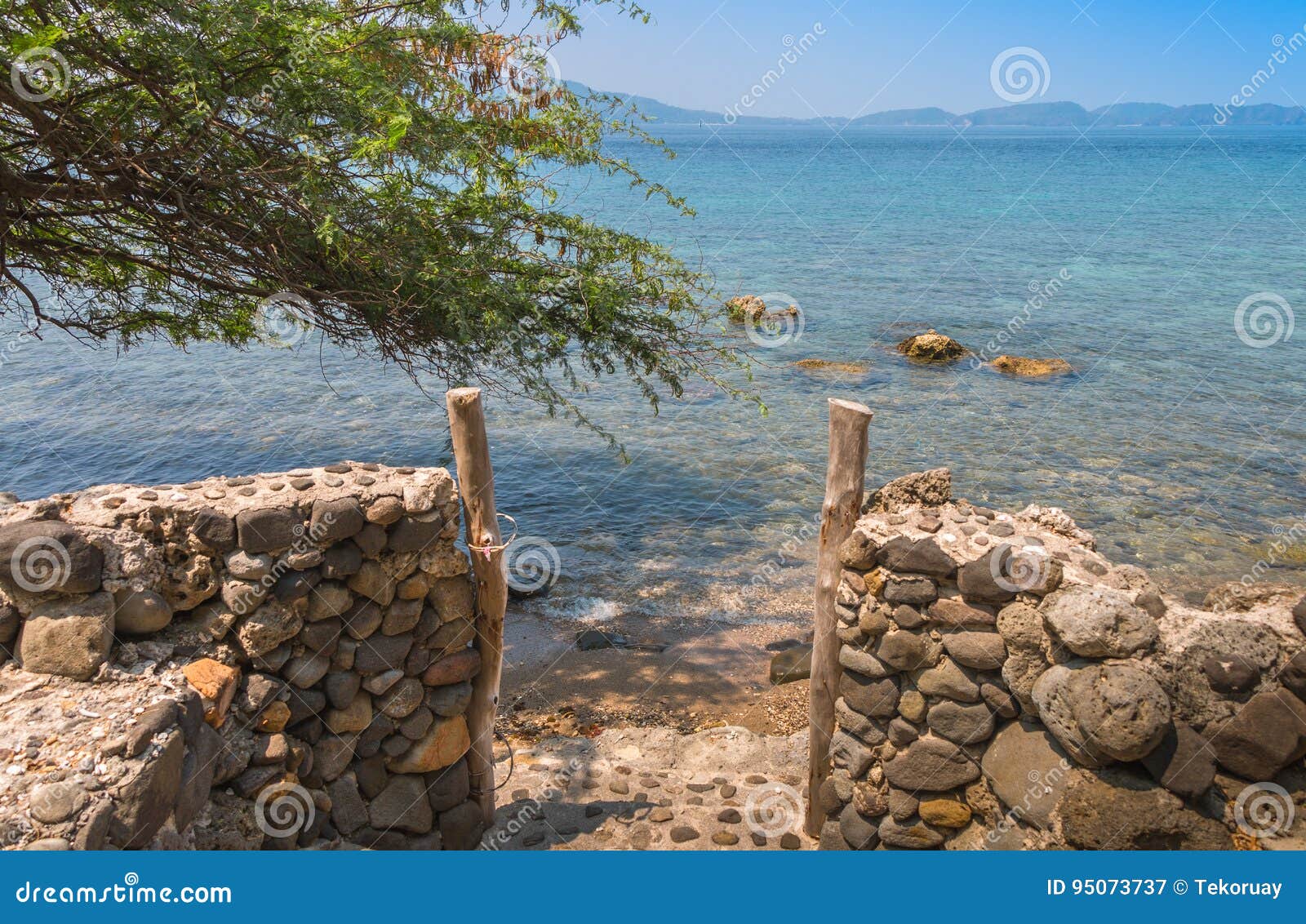 Gate To the Beach in Batangas Philippines. Stock Image - Image of ...