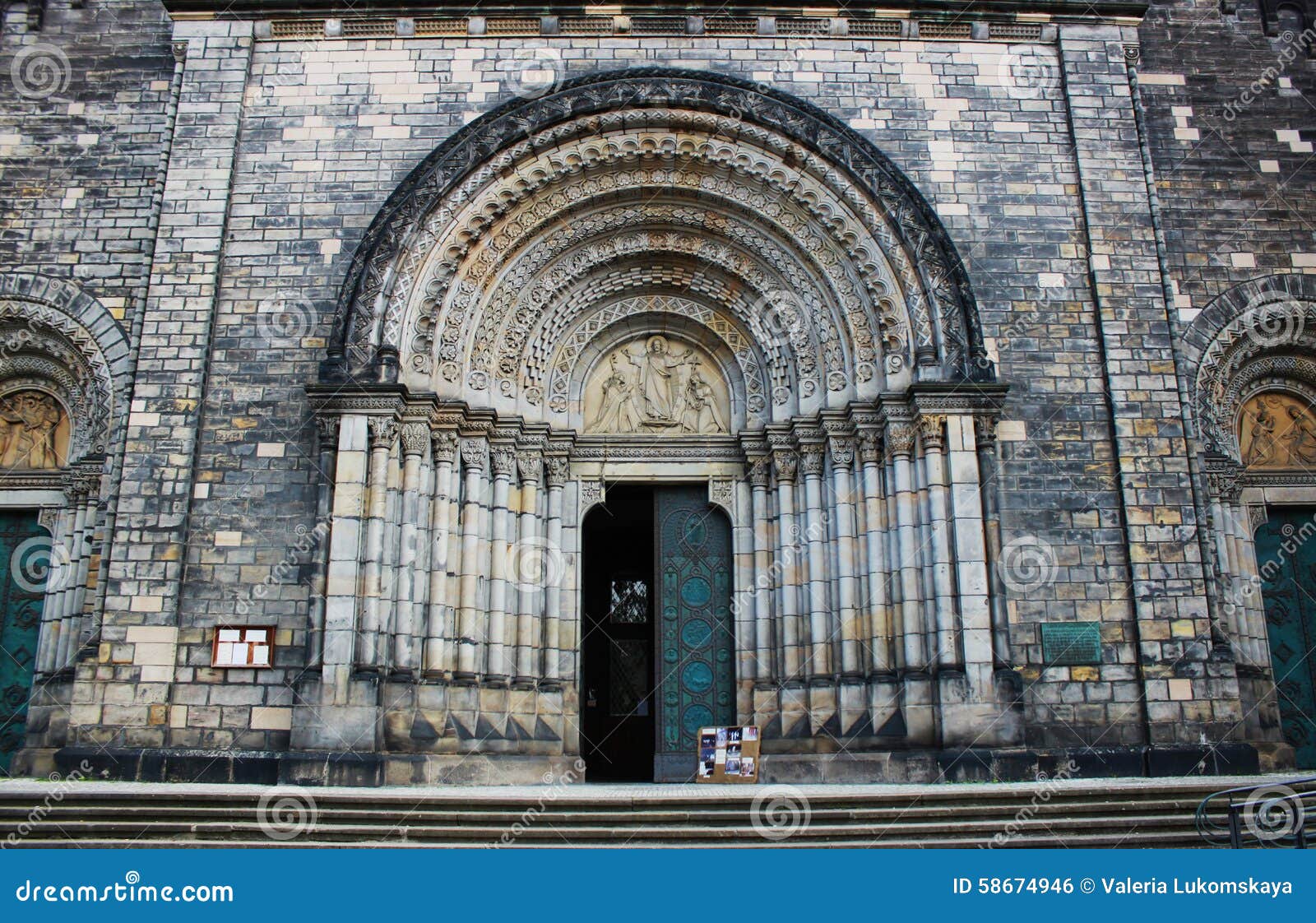 Gate to gothic cathedral stock photo. Image of gate, stone - 58674946