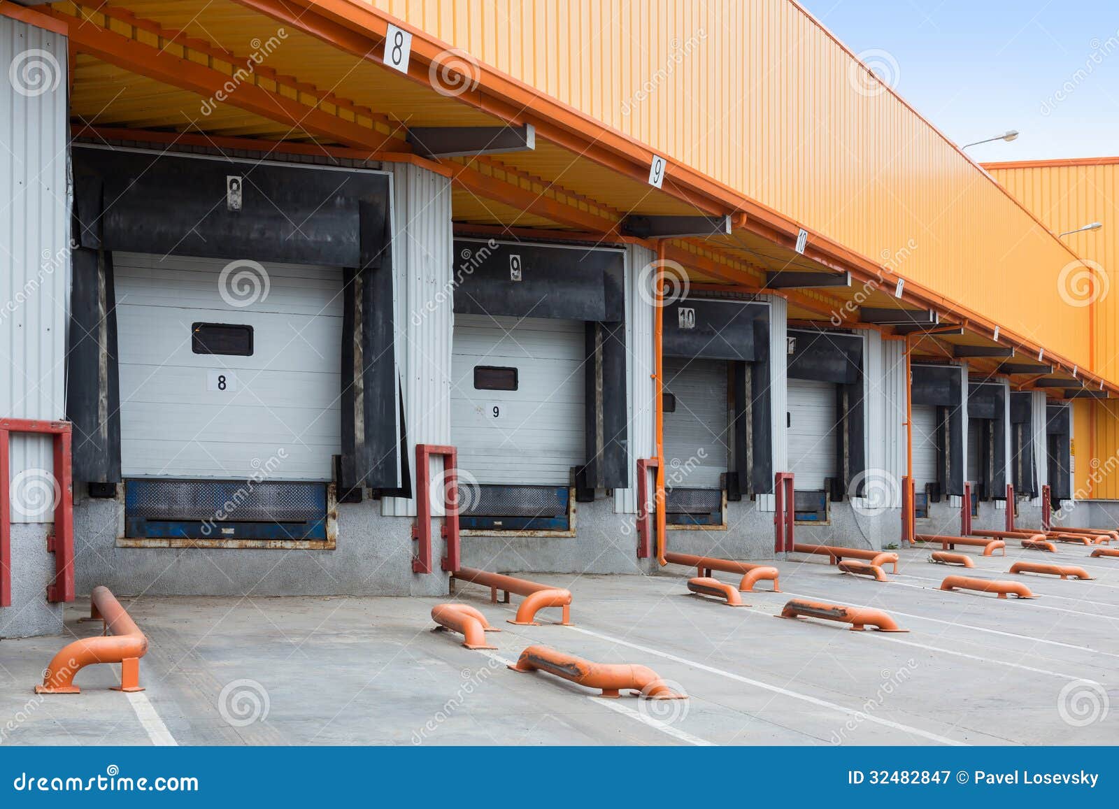 The gate to load goods stock image. Image of door, building - 32482847