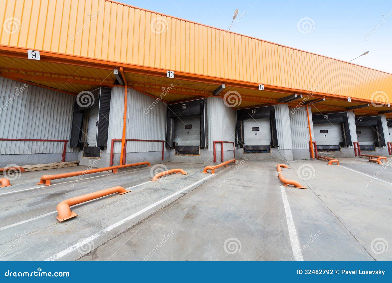 The Gate To Load Goods on Warehouse Stock Photo - Image of load ...