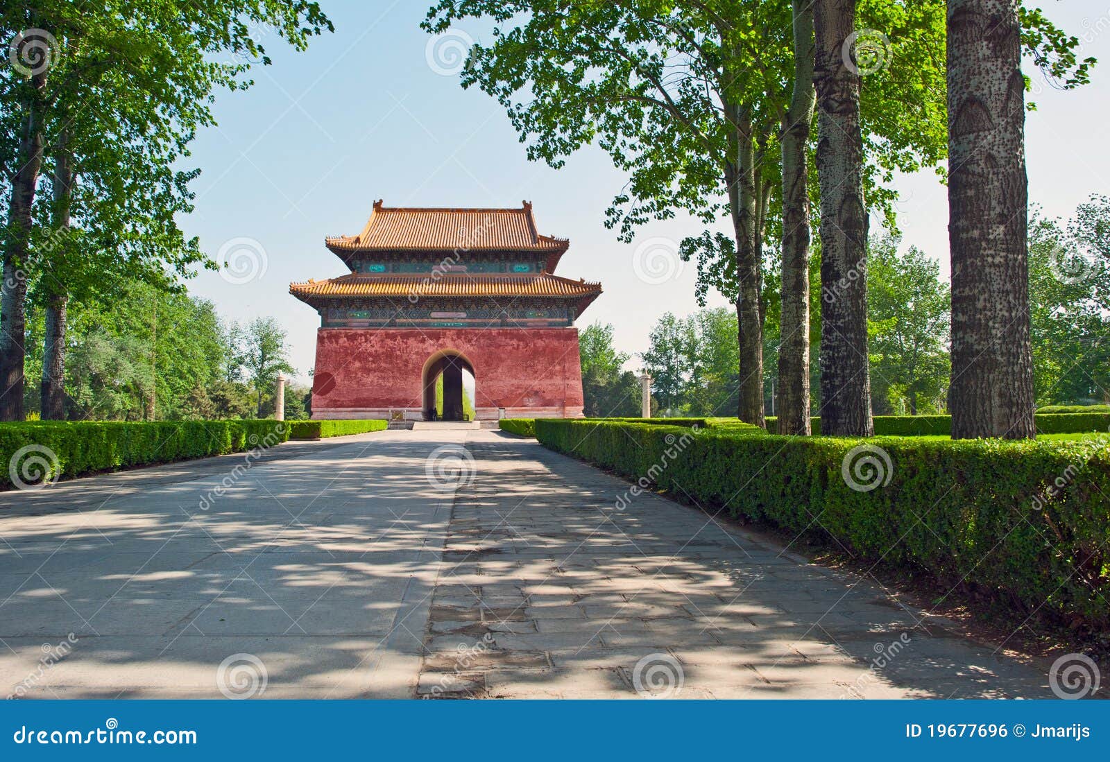 Gate To the Ming Tombs, China Stock Photo - Image of archway, start ...