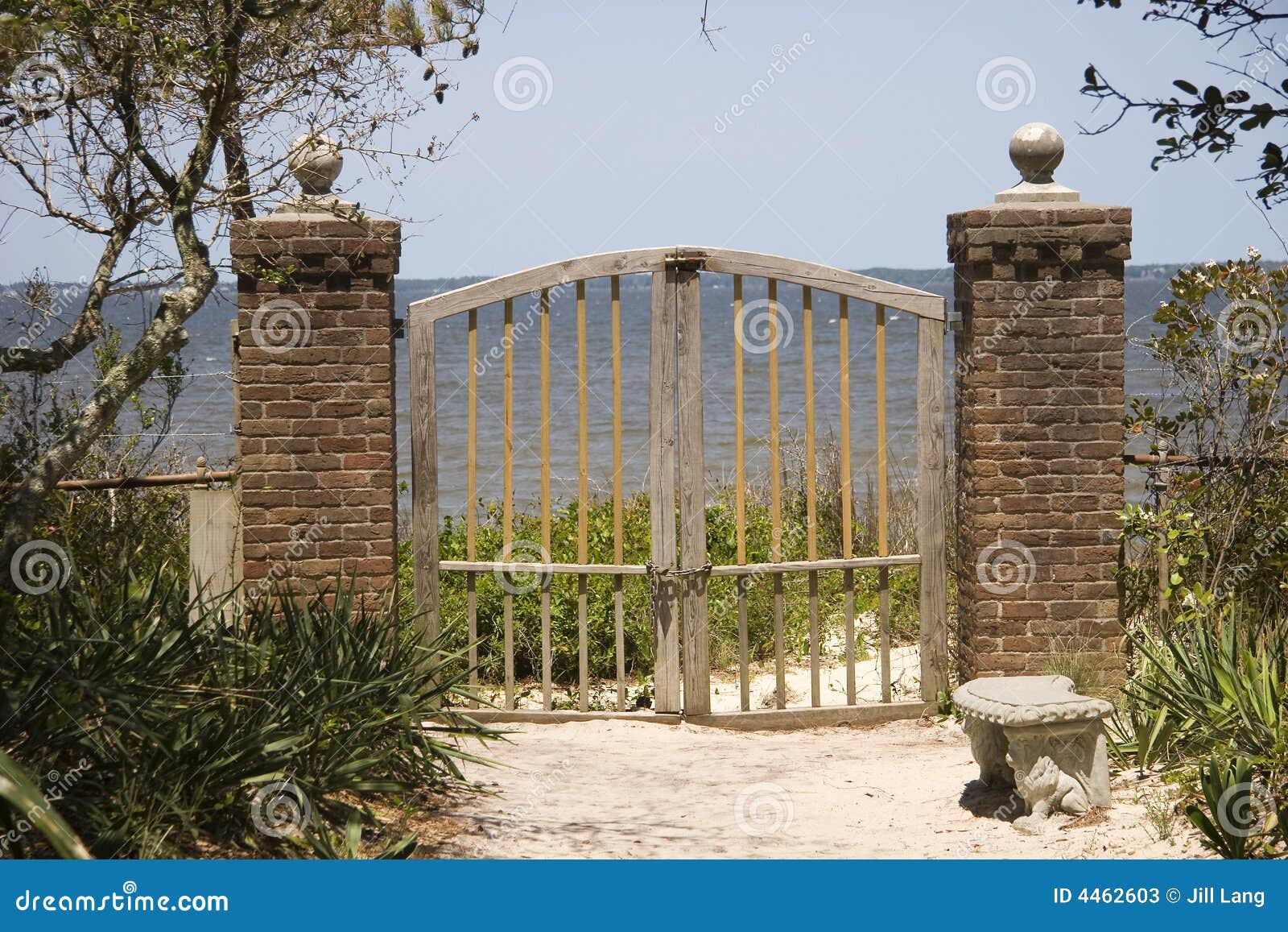 Gate to the Ocean stock image. Image of coast, relaxing - 4462603