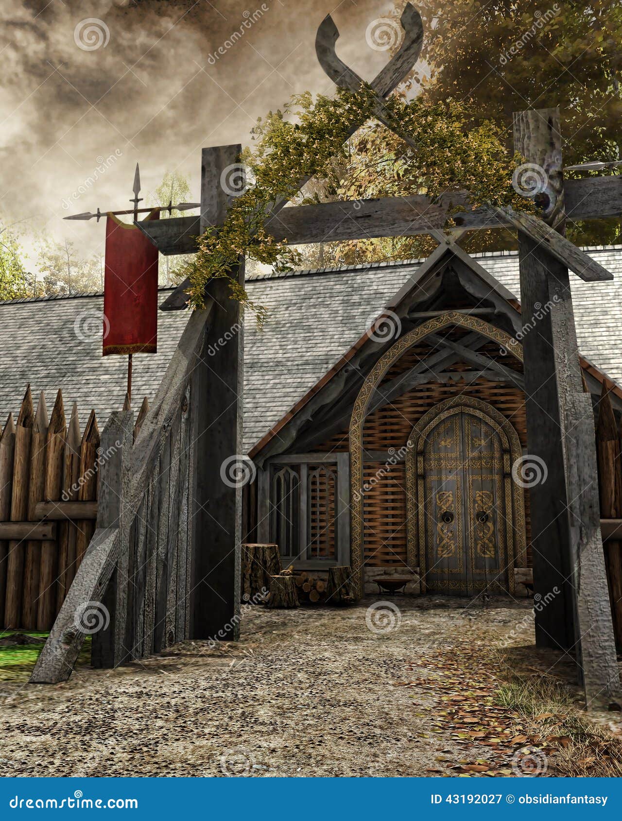 Medieval Guards At The Gate