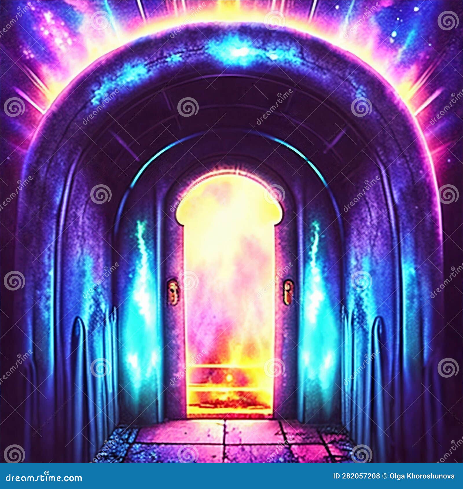 Gate To Other Dimension. AI Generative Stock Illustration ...