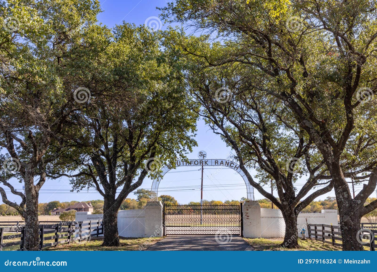Gate To the South Fork Ranch in Dallas, Texas Stock Photo - Image of ...