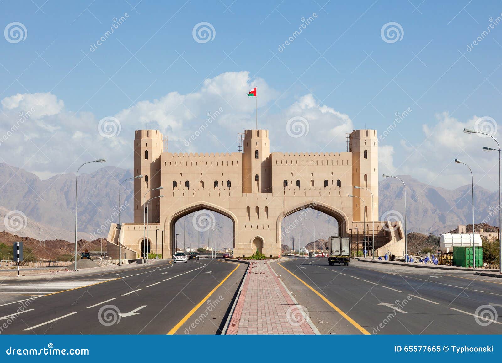 Gate To the Town of Samail, Oman Stock Image - Image of middle ...