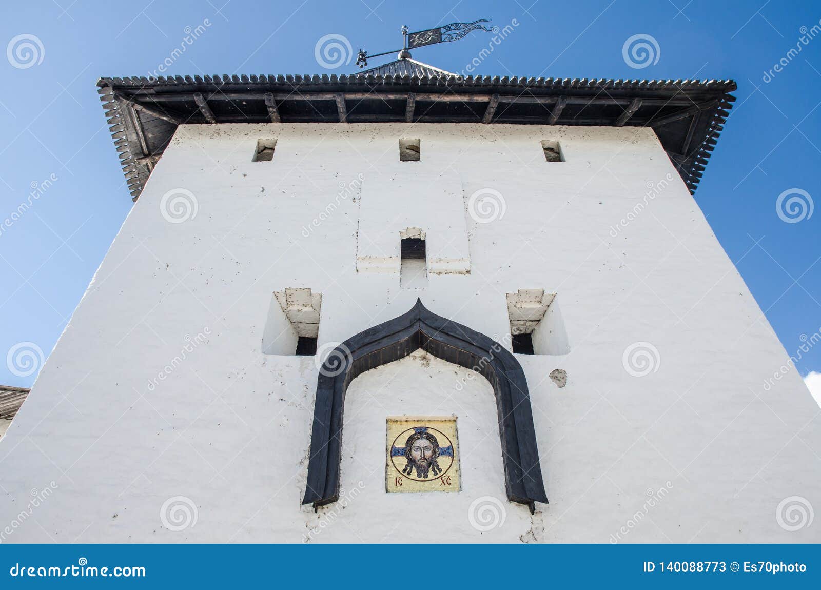 The Gate Tower of the Kremlin in Pskov Stock Image - Image of religious ...
