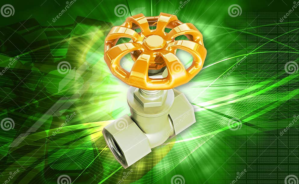 Gate Valuve stock illustration. Illustration of texture - 38751156