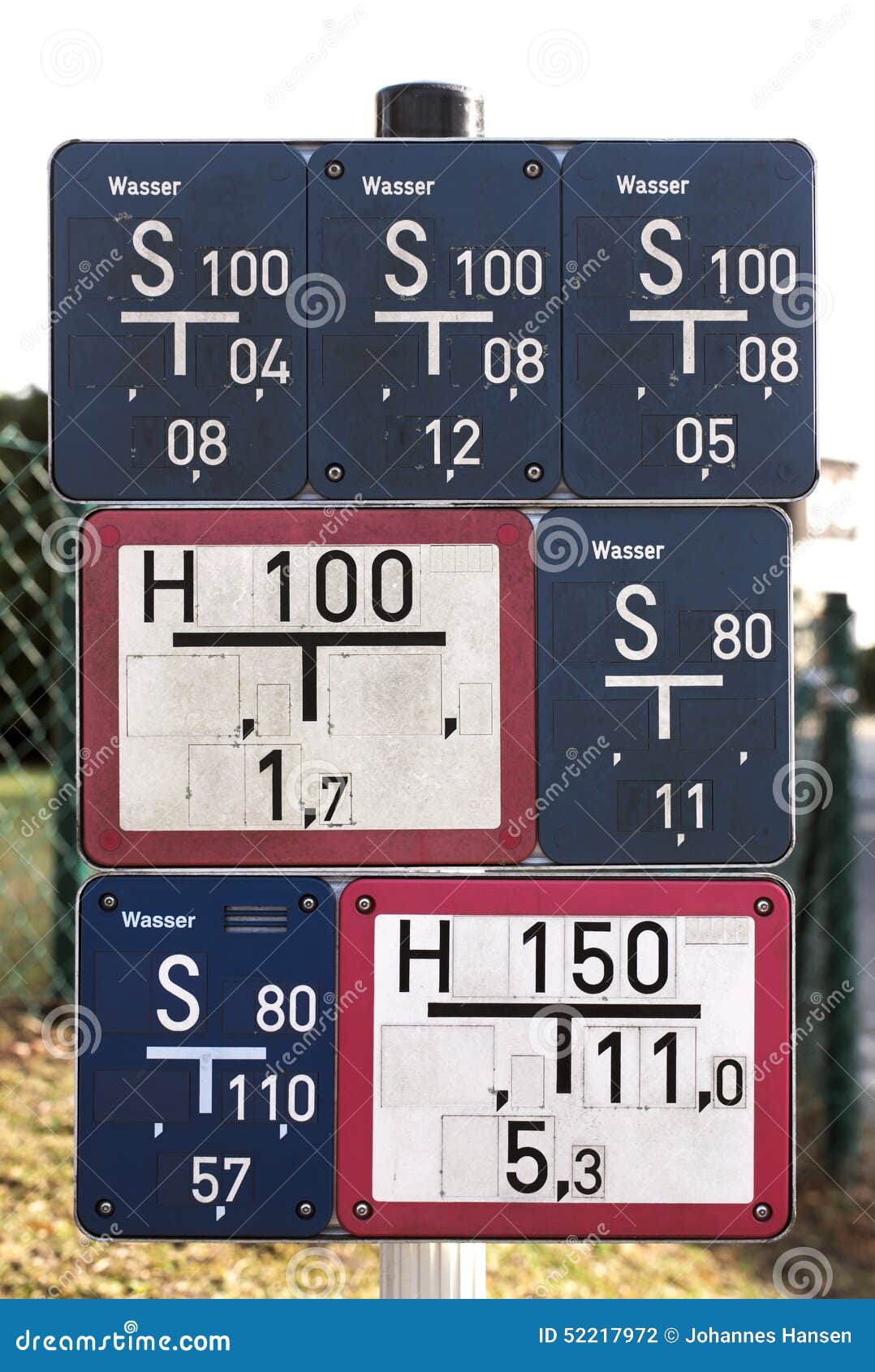 Gate Valve And Hydrant Signs Stock Photo | CartoonDealer.com #52217972