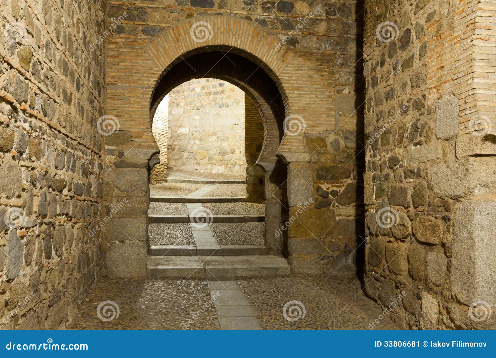 Gate in the Walls. Toledo, Spain Stock Image - Image of gate, building ...