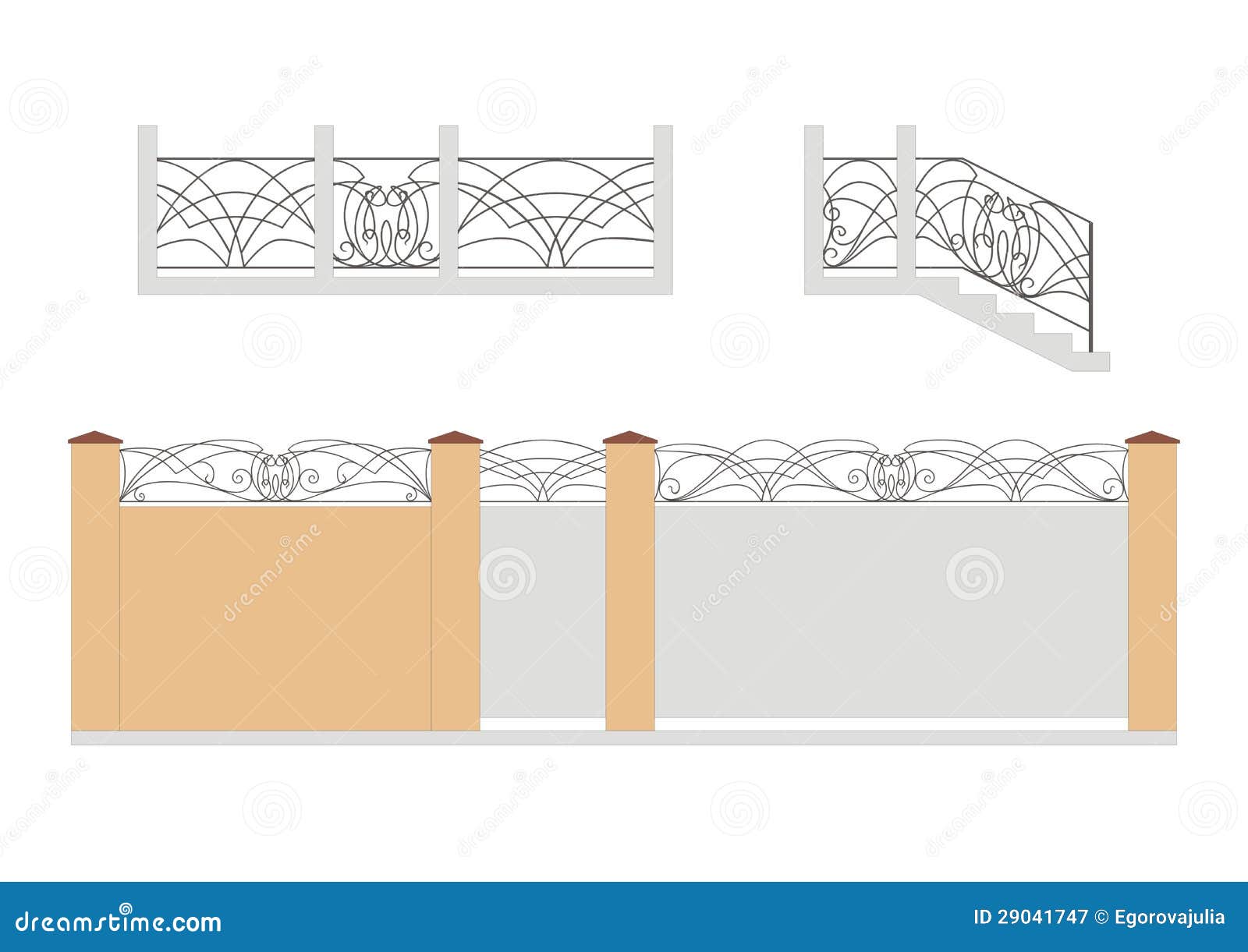 Ornate Wicket Gate, Classic Wrought Iron Door Of 19th Century. Vintage ...