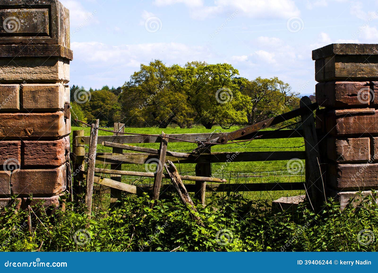 The Old Wreck Gate Is Destroyed In The Castle Cellar Stock Photo ...