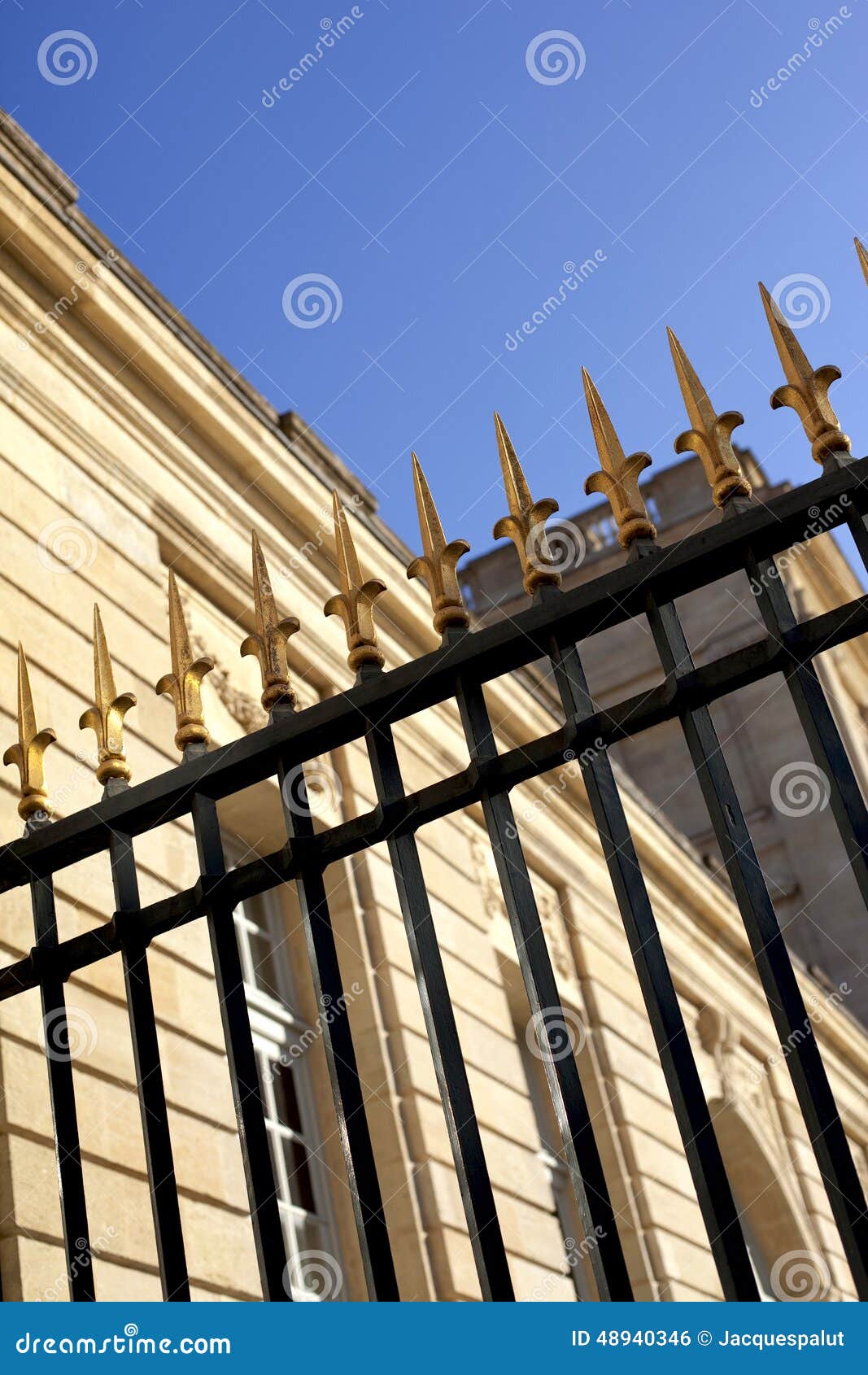 Gate stock photo. Image of french, facade, stylish, wrought - 48940346