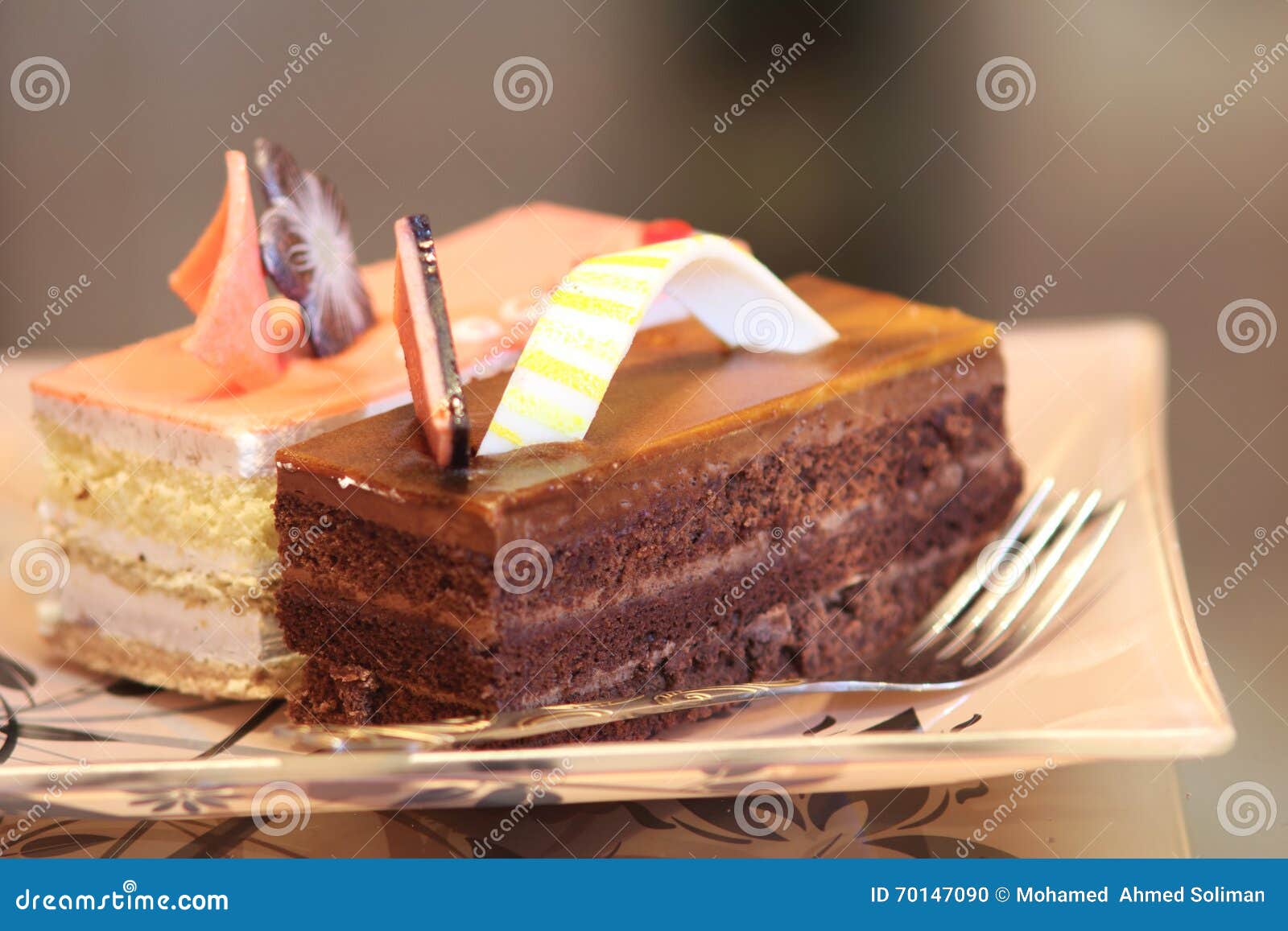 Gateau stock photo. Image of pieces, portion, nuts, delicious - 70147090