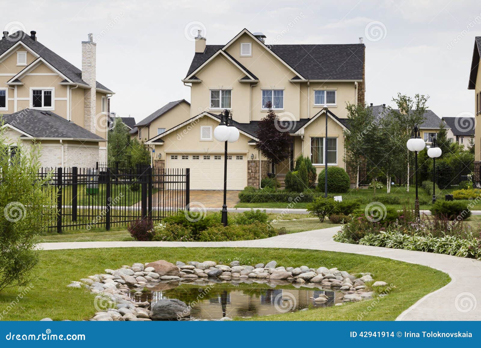 Gated development editorial stock image. Image of green - 42941914