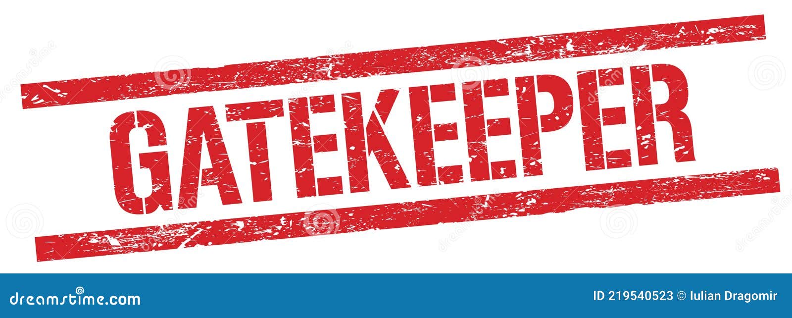 GATEKEEPER Text On Red Grungy Rectangle Stamp Stock Image ...